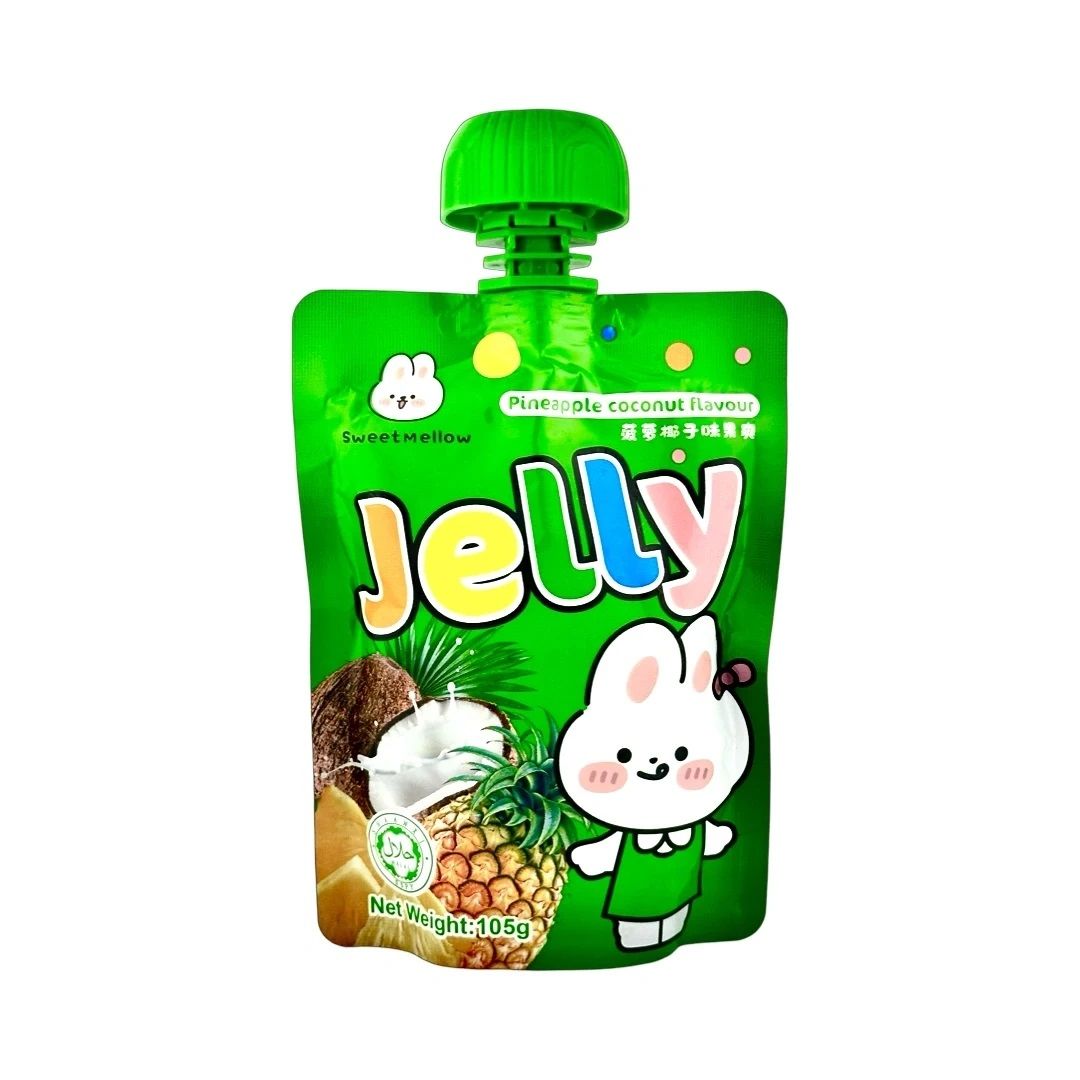 Želeja SWEETMELLOW JELLY (PINEAPPLE COCONUT), 105g | Candy POP