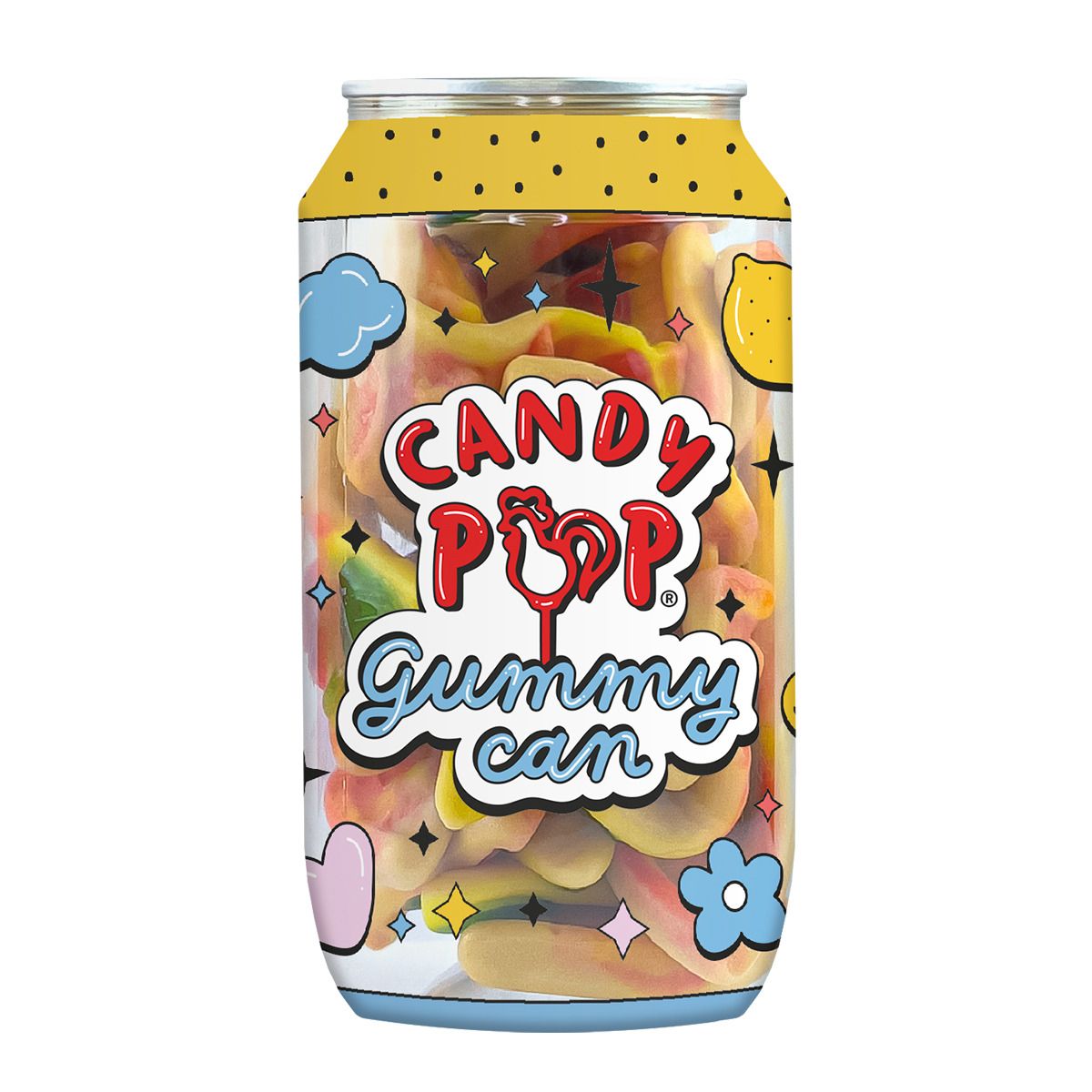 Kummikommid CANDY POP GUMMY CAN PIZZA, 165g | Candy POP