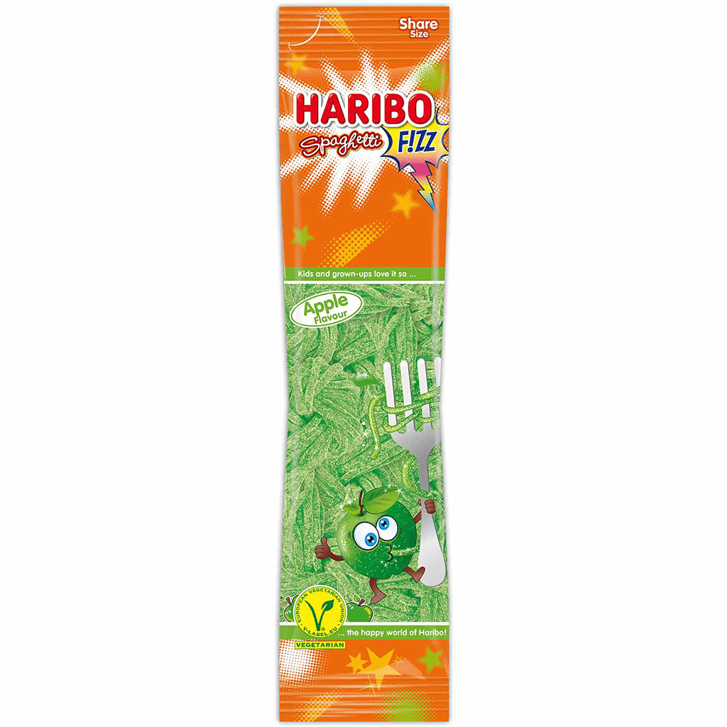 Kummikomm HARIBO SPAGHETTI (ÕUNA MAITSE), 200g | Candy POP
