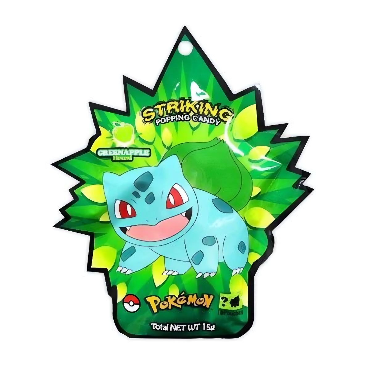 Sprāgstošās konfektes STRIKING POKEMON (GREEN APPLE), 15g | Candy POP