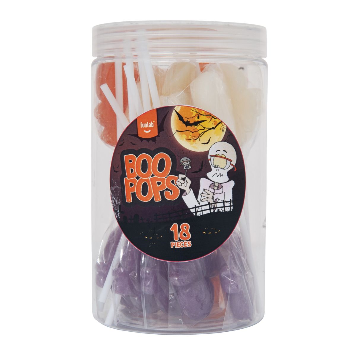 Ledinukai FUNLAB BOO POPS, 216g | Candy POP