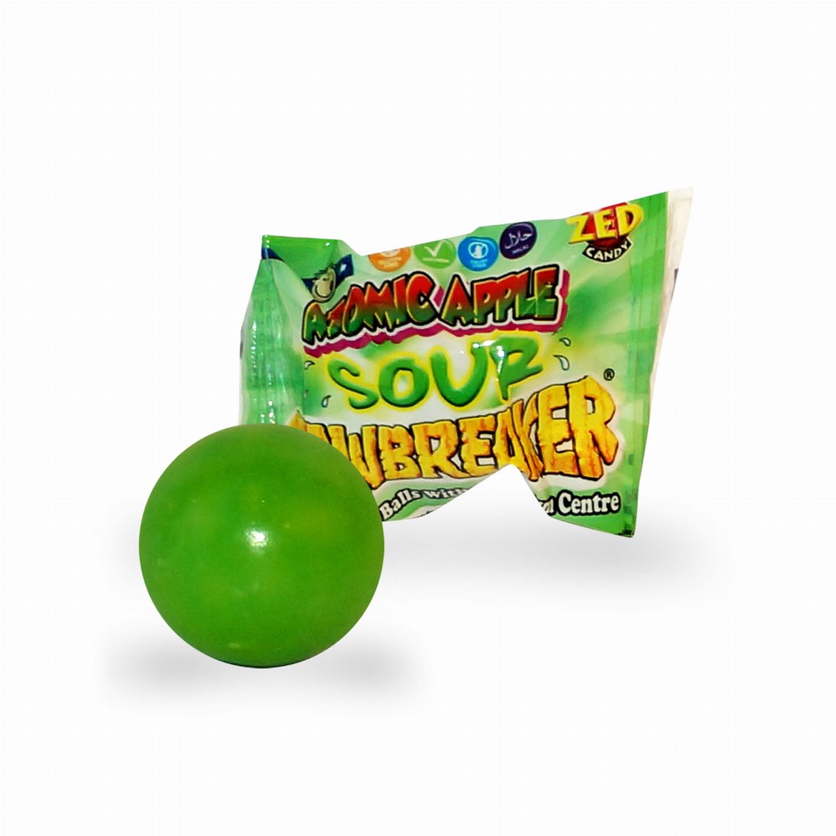Kramtomoji guma ZED CANDY JAWBREAKER (APPLE), 13g | Candy POP
