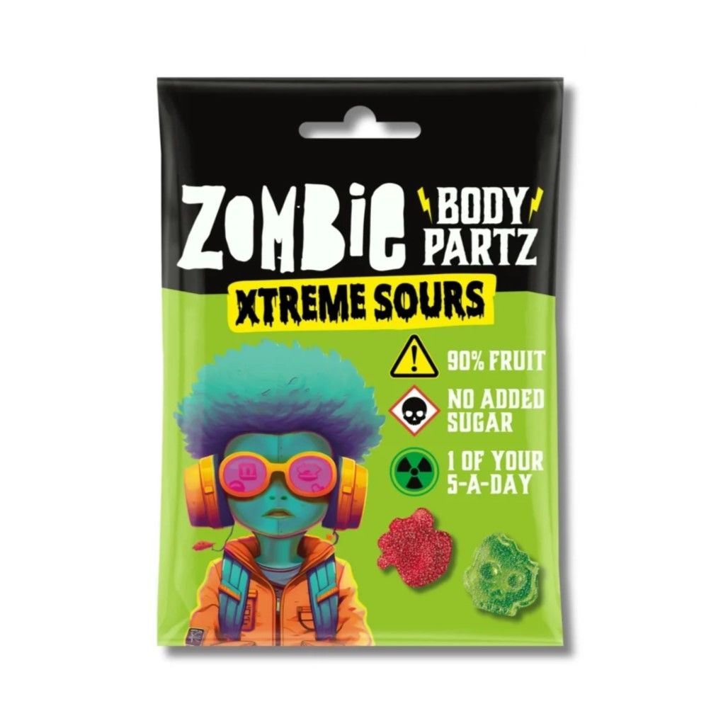 Guminukai ZOMBIE BODY PARTS (XTREME SOURS), 35g | Candy POP