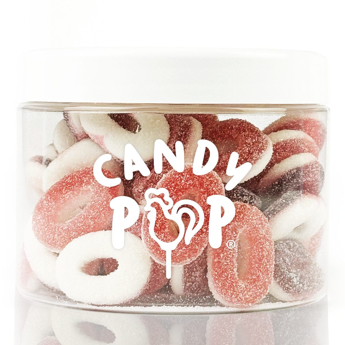 Kummikomm CANDY POP RED FRUITS MINI RINGS 230g | Candy POP