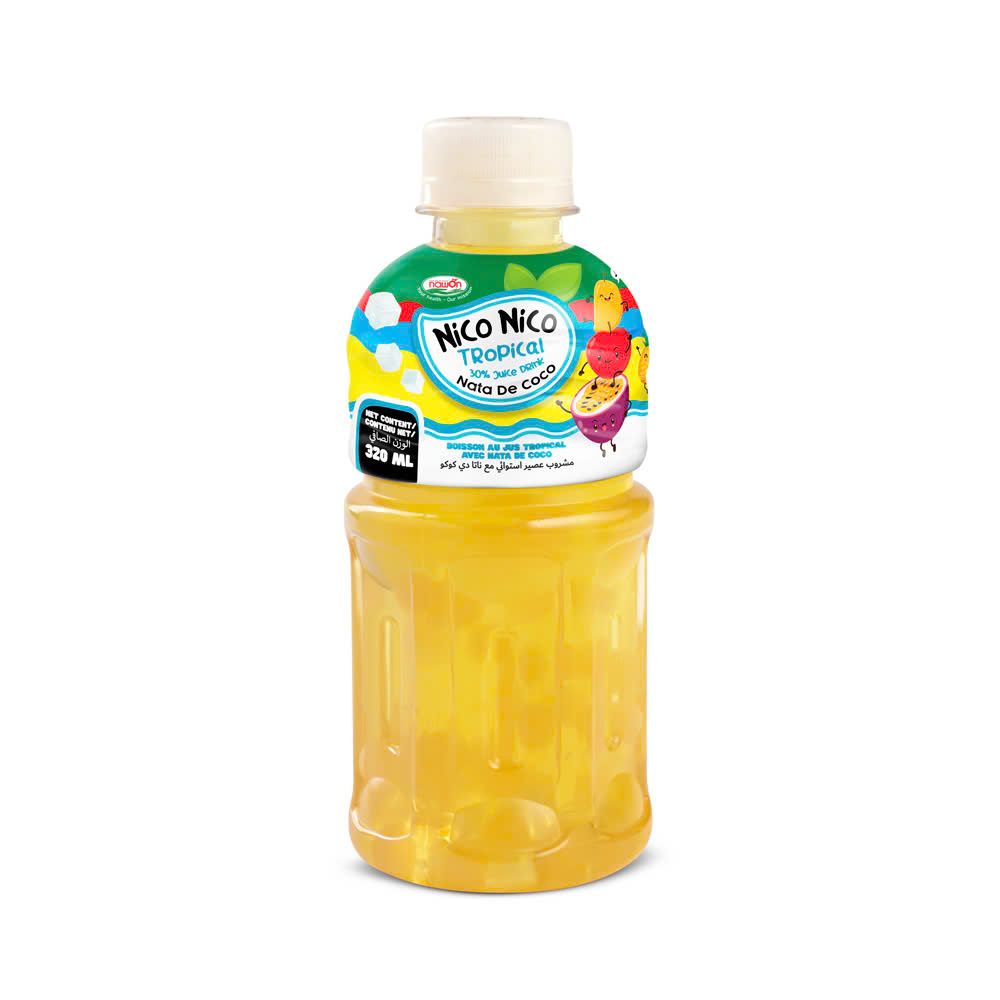 Sulčių gėrimas NICO NICO NATA DE COCO (TROPICAL), 320ml | Candy POP