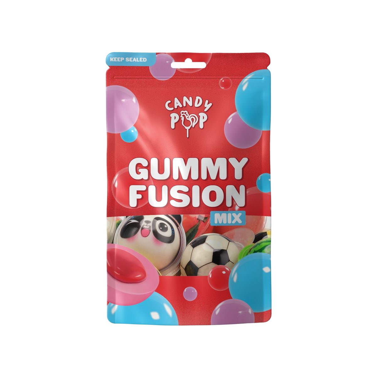 Guminukai su įdaru CANDY POP GUMMY FUSION MIX, 150g | Candy POP