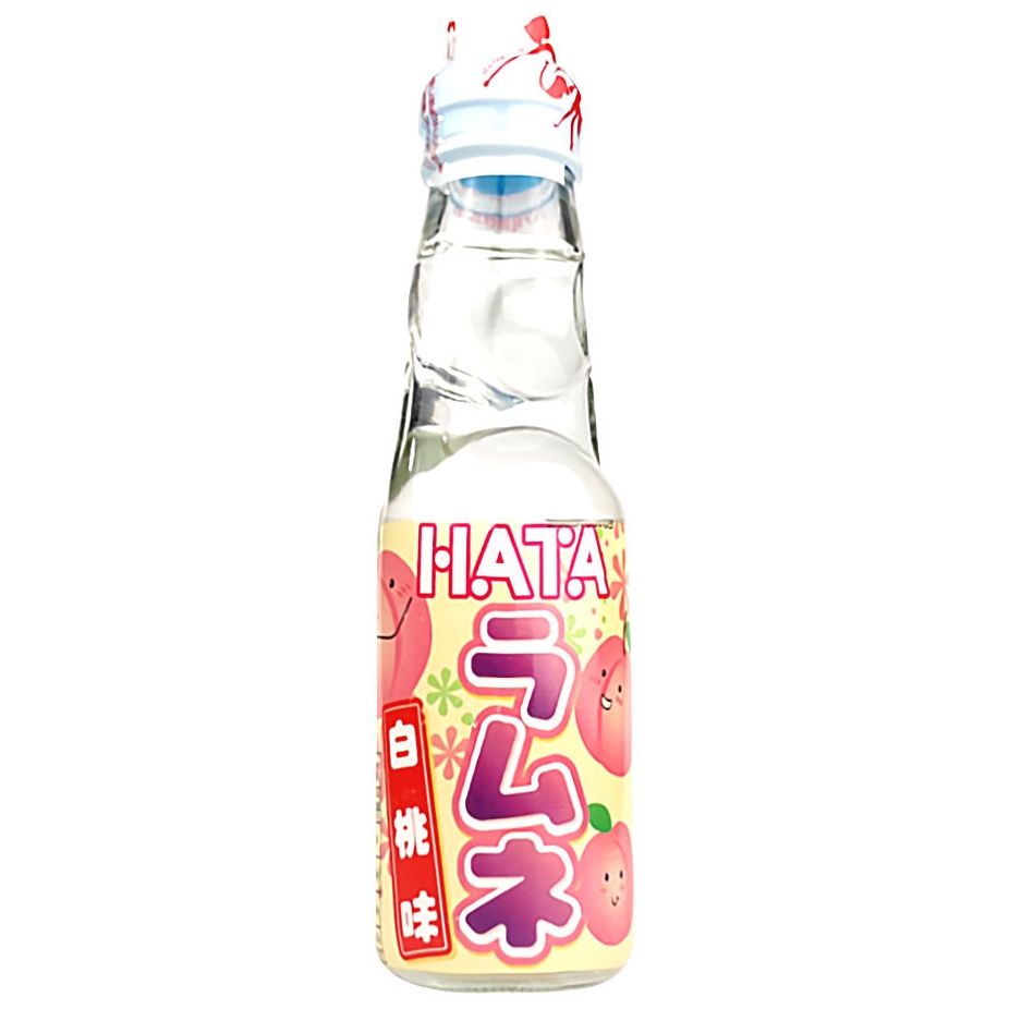 Gazuotas gaivusis gėrimas RAMUNE (WHITE PEACH), 200ml | Candy POP