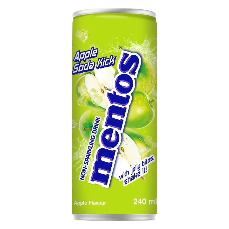 Napój MENTOS (APPLE SODA KICK), 240ml | Candy POP