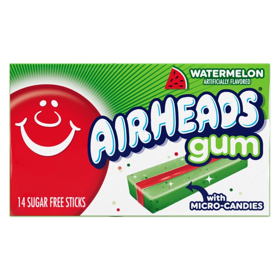 Kramtomoji guma AIRHEADS (ARBŪZŲ SK.), 34g | Candy POP