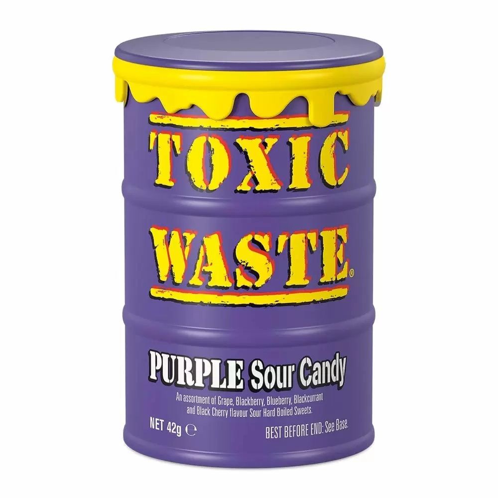 Konfektes TOXIC WASTE PURPLE DRUM, 42g | Candy POP