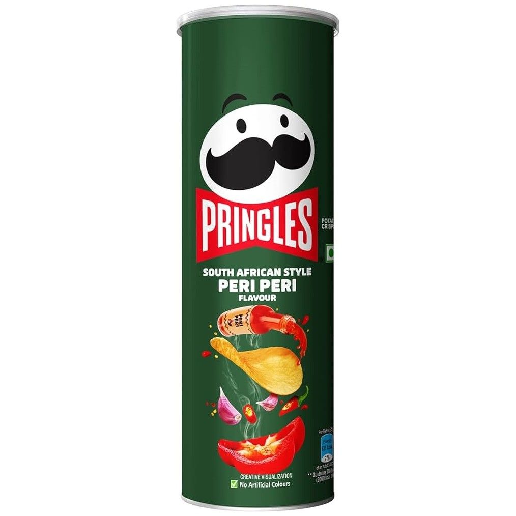 Kartupeļu čipsi PRINGLES (PERI PERI), 102g | Candy POP