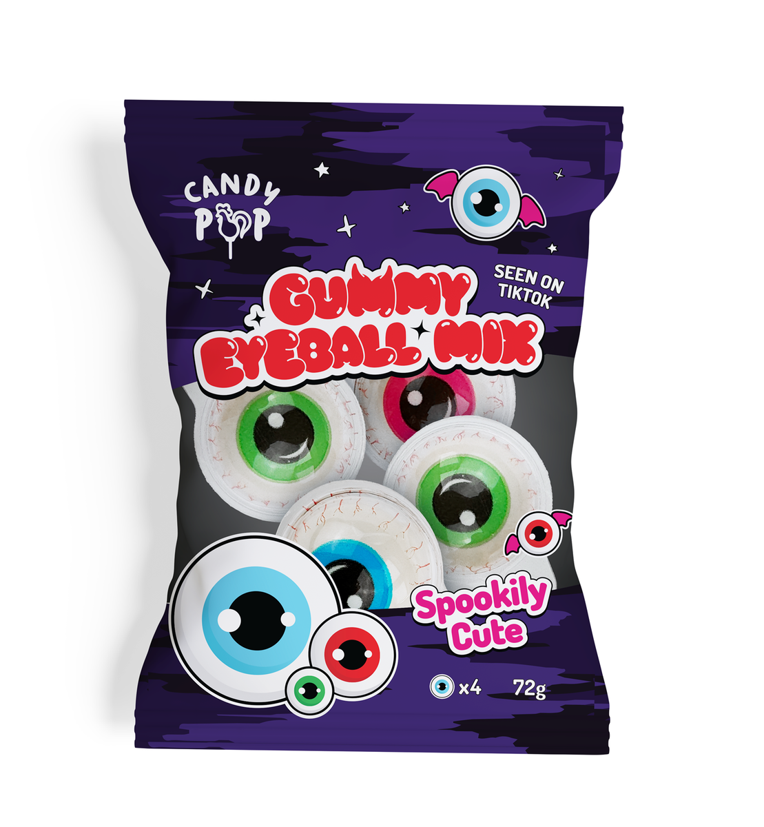 Kummikommid CANDY POP GUMMY EYEBALL MIX, 72g | Candy POP