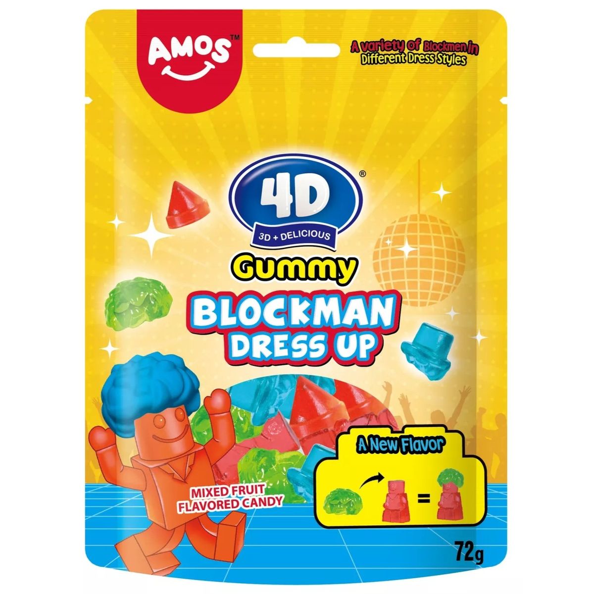 Guminukai AMOS 4D BLOCKMAN DRESS UP, 72g | Candy POP