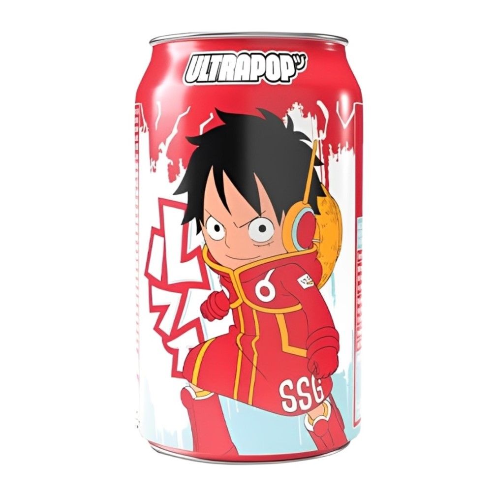 Napój gazowany ULTRA POP ONE PIECE LUFFY (LEMON STRAWBERRY), 330ml ...