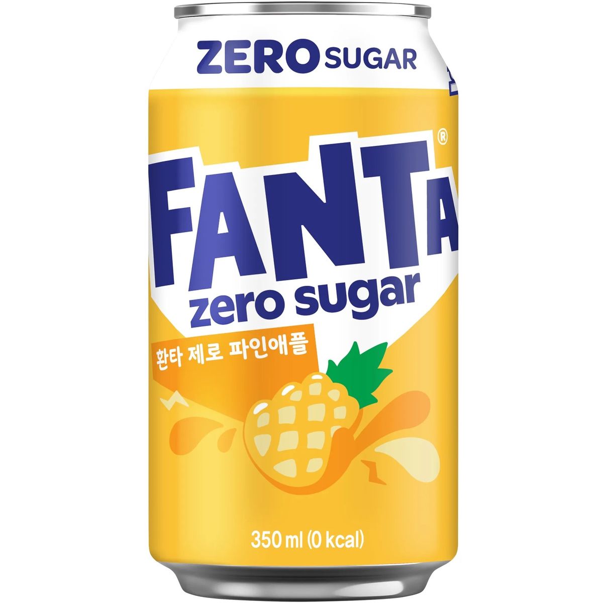 Carbonated Soft Drink FANTA ZERO (PINEAPPLE), 350ml | Candy POP
