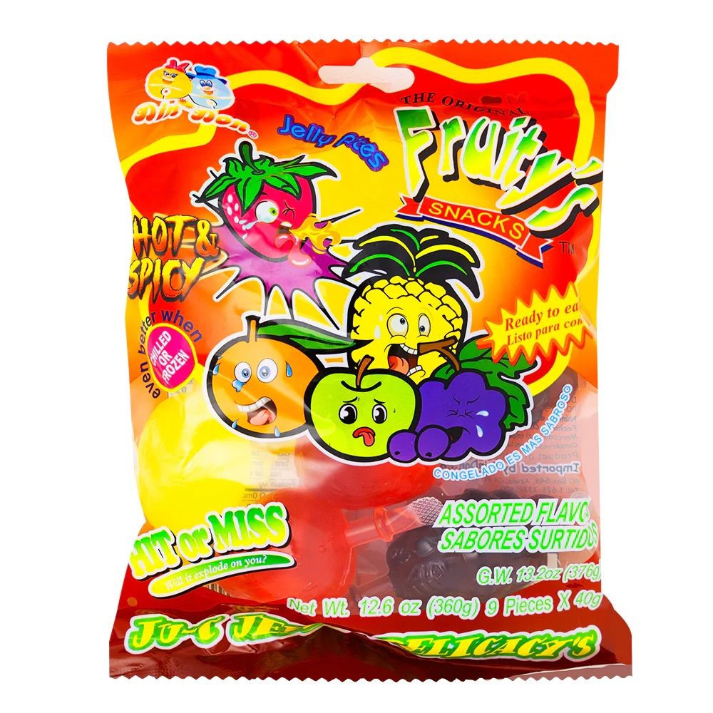 Šķidrās konfektes FRUITY'S SPLASH (HOT & SPICY ASSORTED), 360g | Candy POP