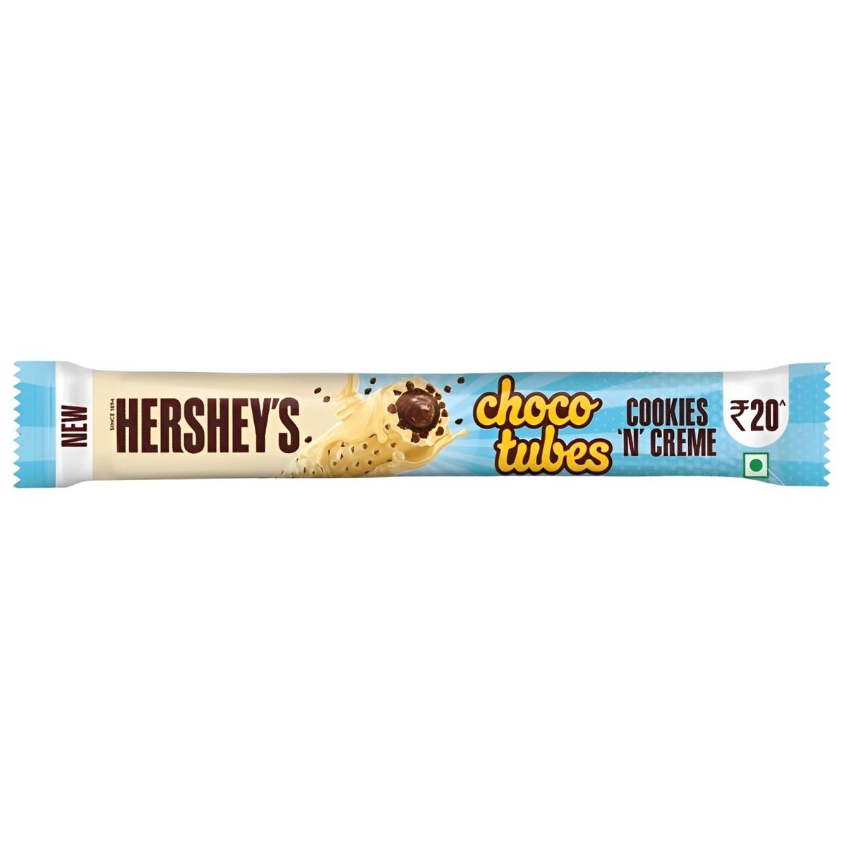 Wafers HERSHEY'S CHOCO TUBES (COOKIES 'N CREAM), 25g | Candy POP