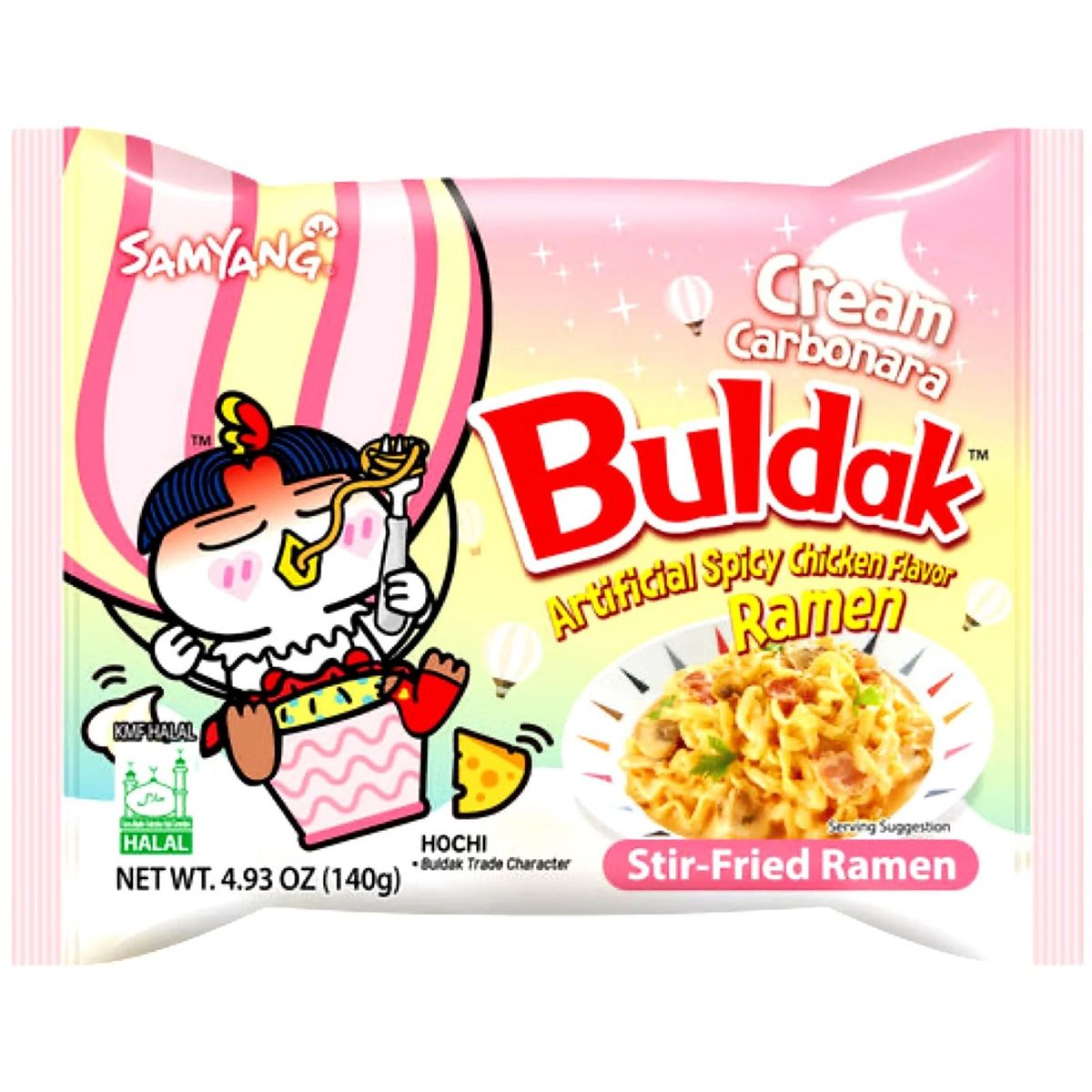 Ramen SAMYANG (BULDAK CREAM CARBONARA), 140g | Candy POP