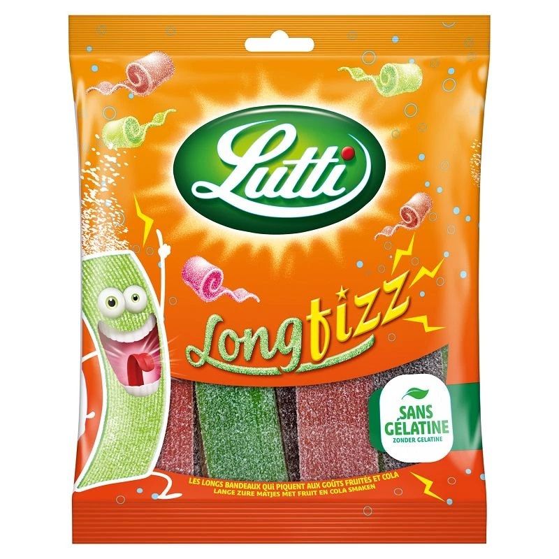 Kummikommid LUTTI LONGFIZZ, 100g | Candy POP