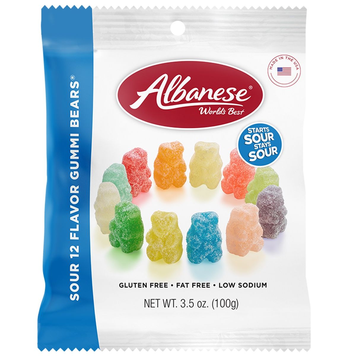 Guminukai ALBANESE GUMMI BEARS (SOUR), 100g | Candy POP