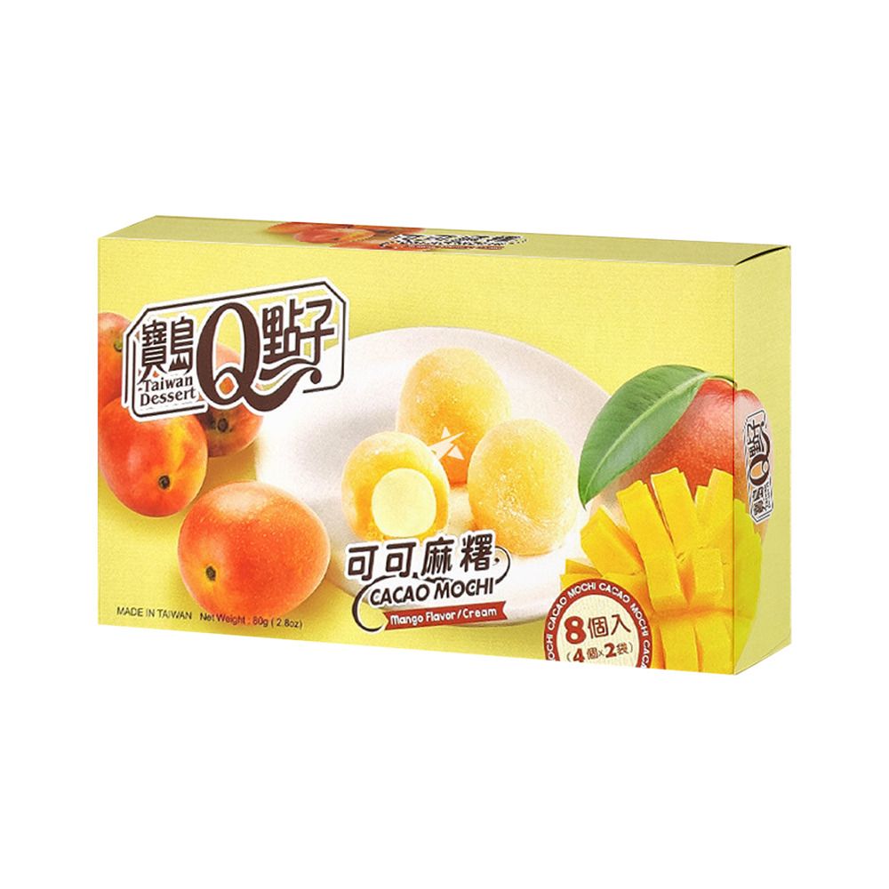 Mochi Q-BRAND CACAO MOCHI (MANGO), 80g | Candy POP