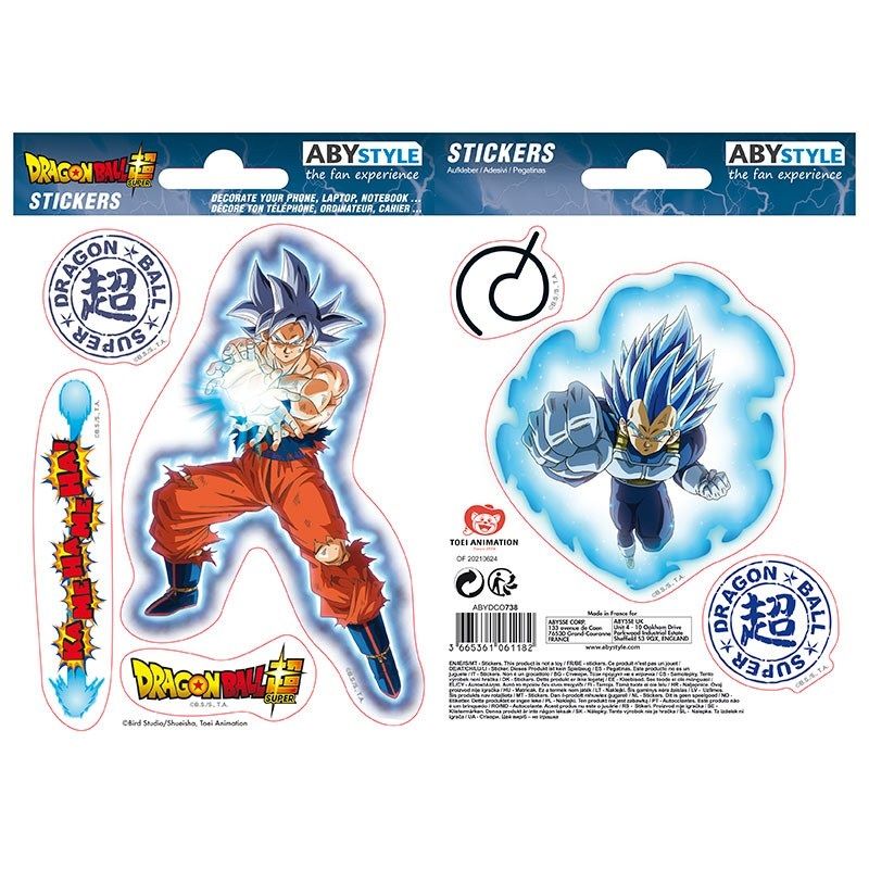 Stickers DRAGON BALL SUPER, GOKU AND VEGETA | Candy POP