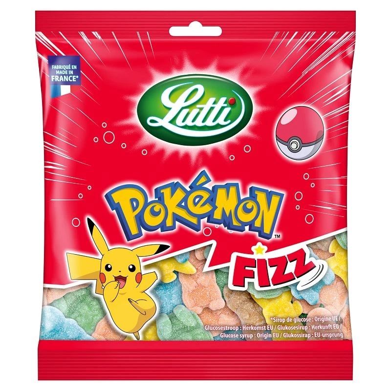 Kummikommid LUTTI POKEMON FIZZ, 100g | Candy POP