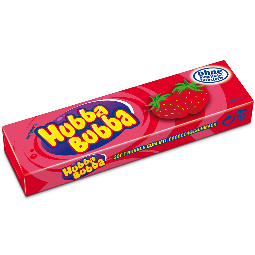 Kramtomoji guma HUBBA BUBBA (STRAWBERRY), 35g | Candy POP
