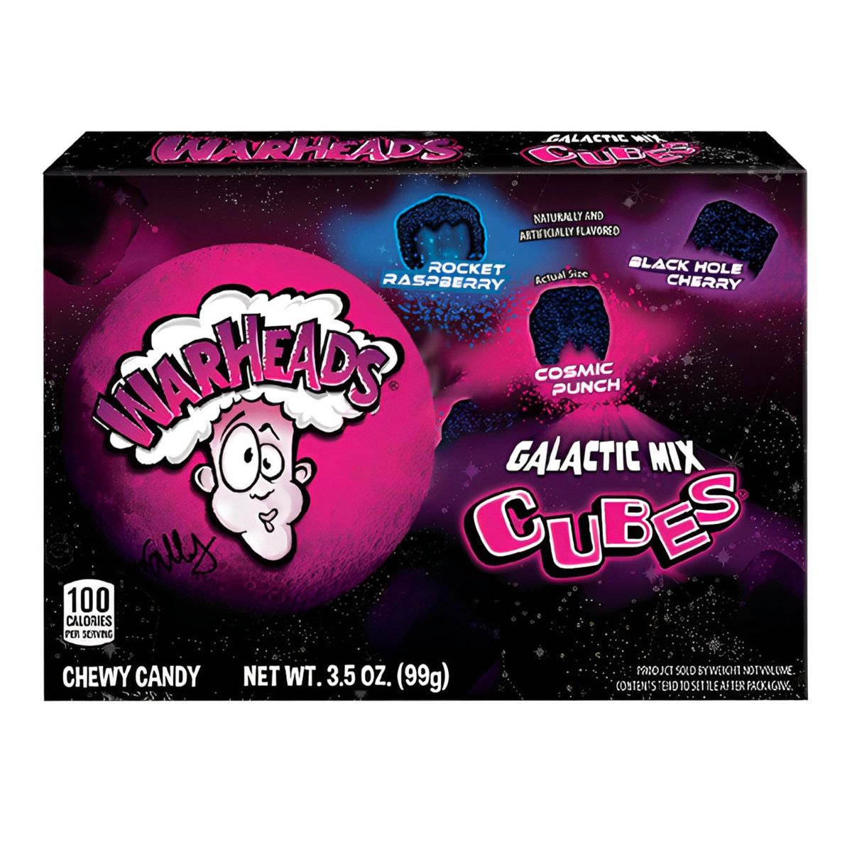 Cukierki WARHEADS (GALACTIC CUBES), 99g | Candy POP