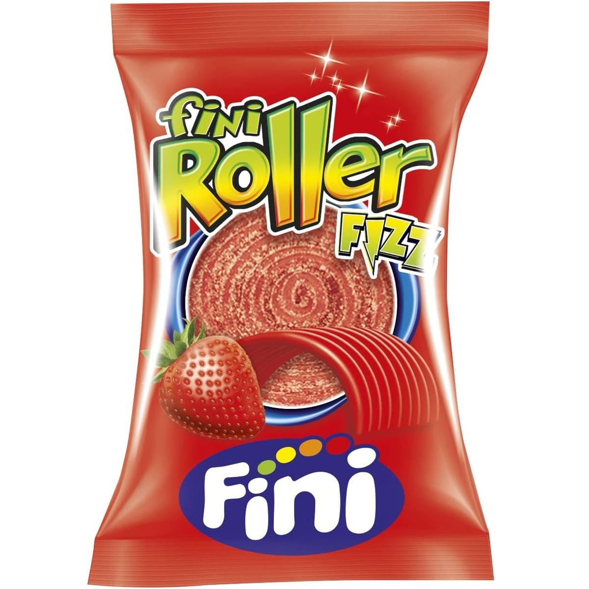 Guminukas FINI ROLLER (STRAWBERRY), 20g | Candy POP