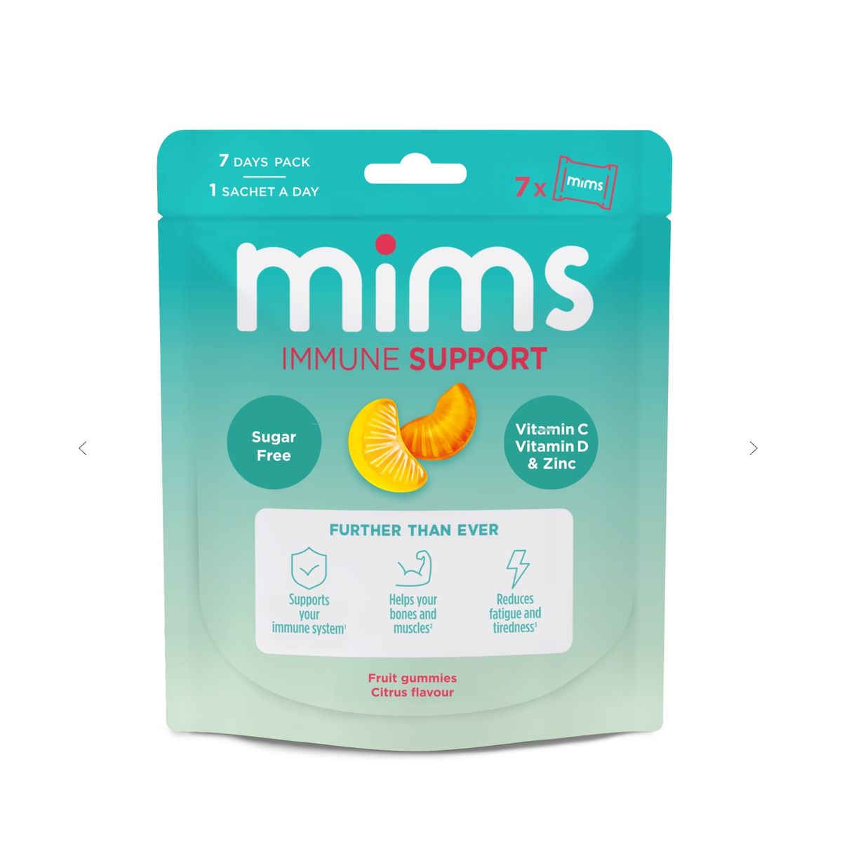 Żelki z witaminami MIMS (IMMUNE SUPPORT), 87,5g | Candy POP